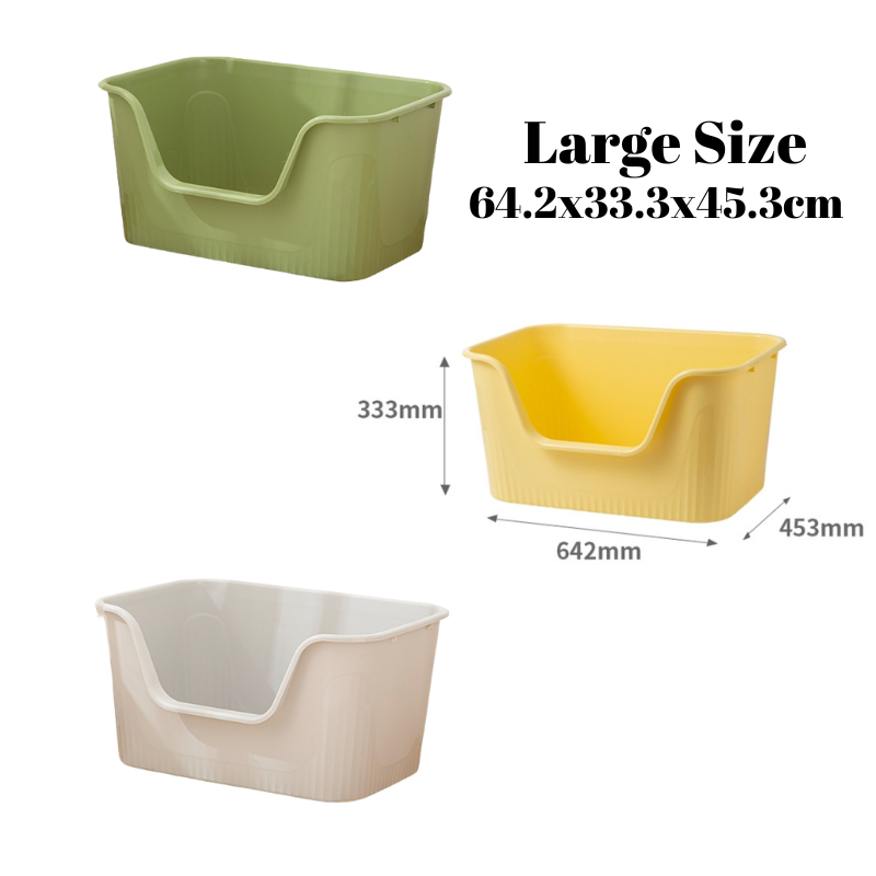 BELOVED PET Open Cat Litter Tray Large Yellow – ADS Pet Store