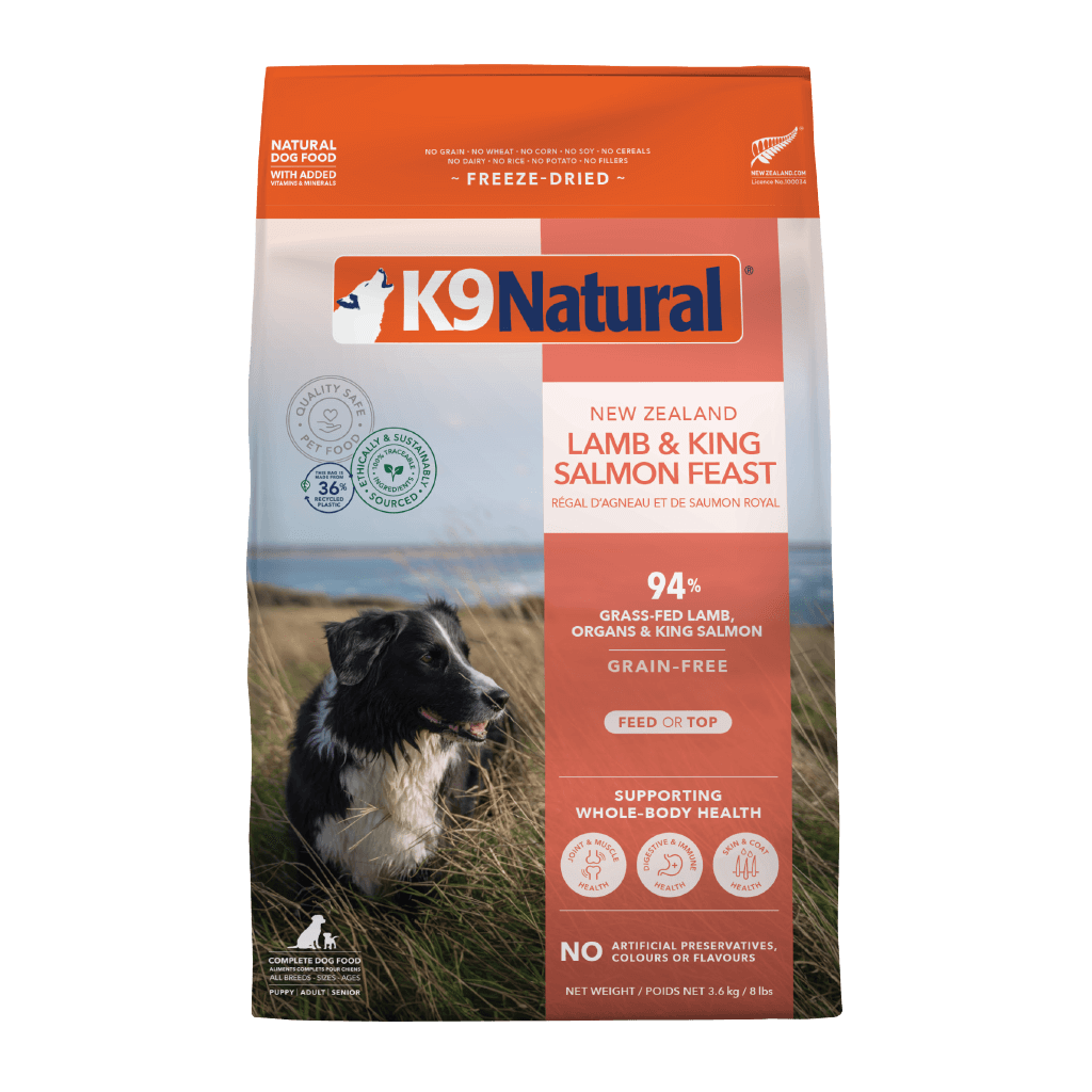 K9 Natural Lamb And King Salmon Freeze Dried Dog Food 3.6KG – ADS Pet Store